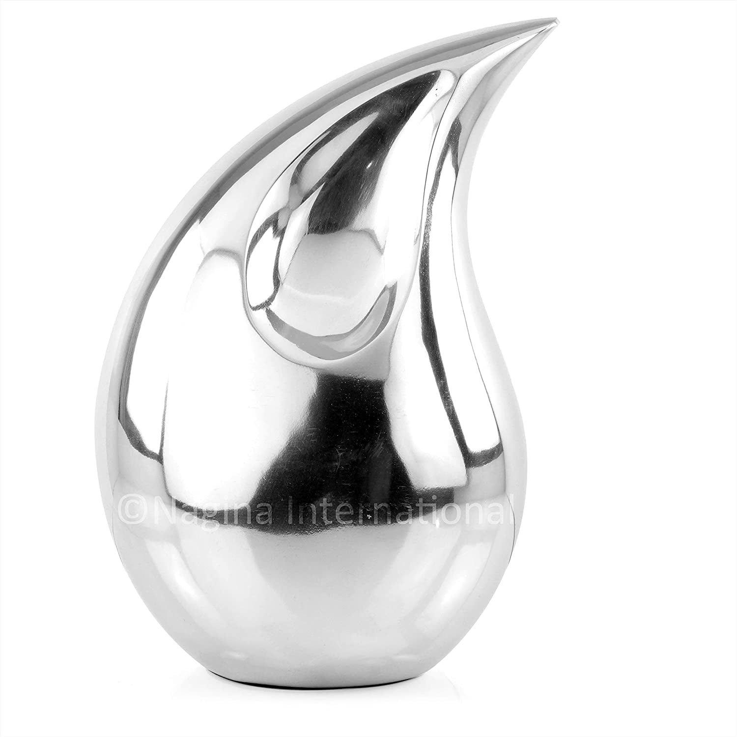 Free Shipping! 13" Teardrop Nickel Aluminum Funeral Ashes Urn for ...