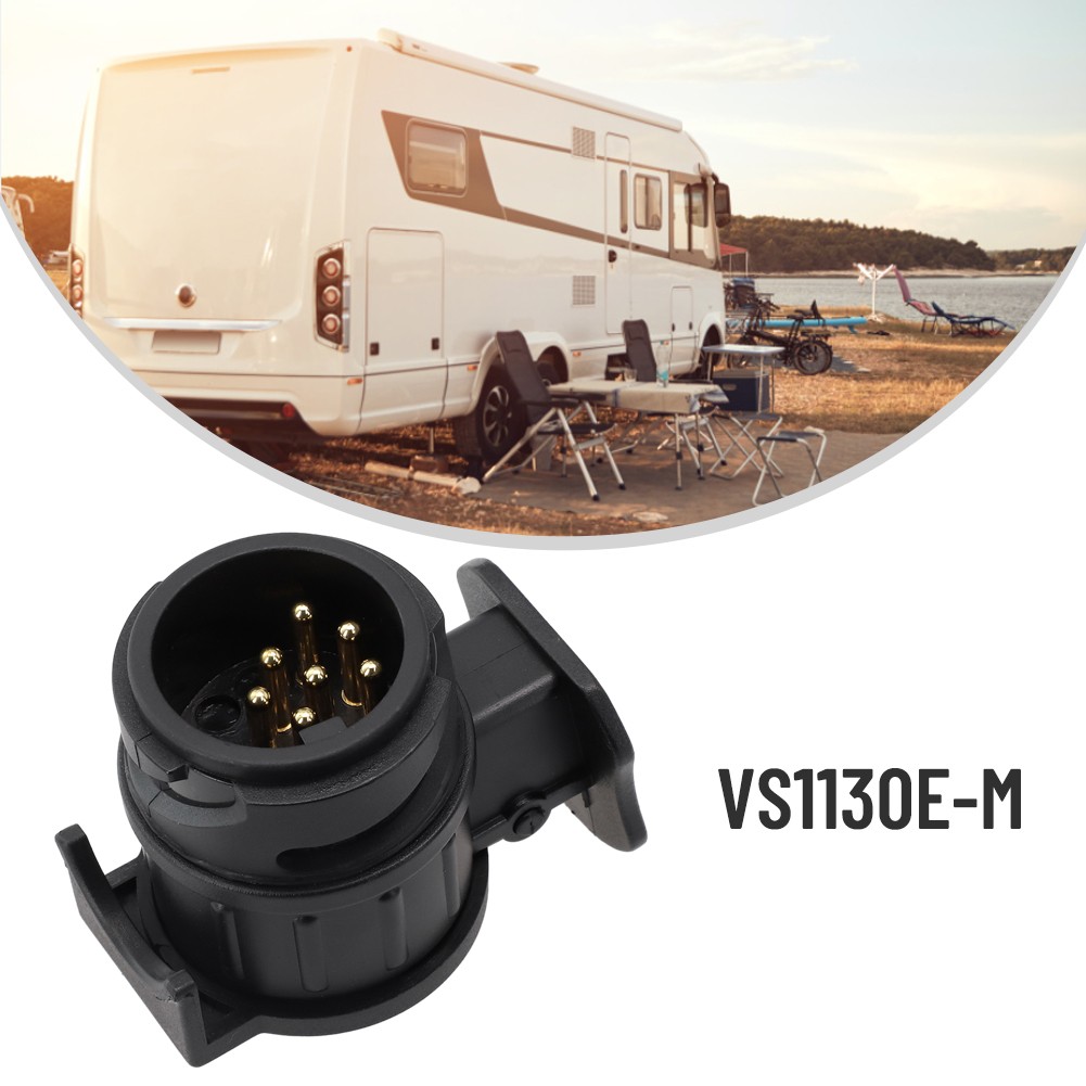 13 To 7 Pin Trailer Truck Electric Adapter Towbar Towing Socket ...