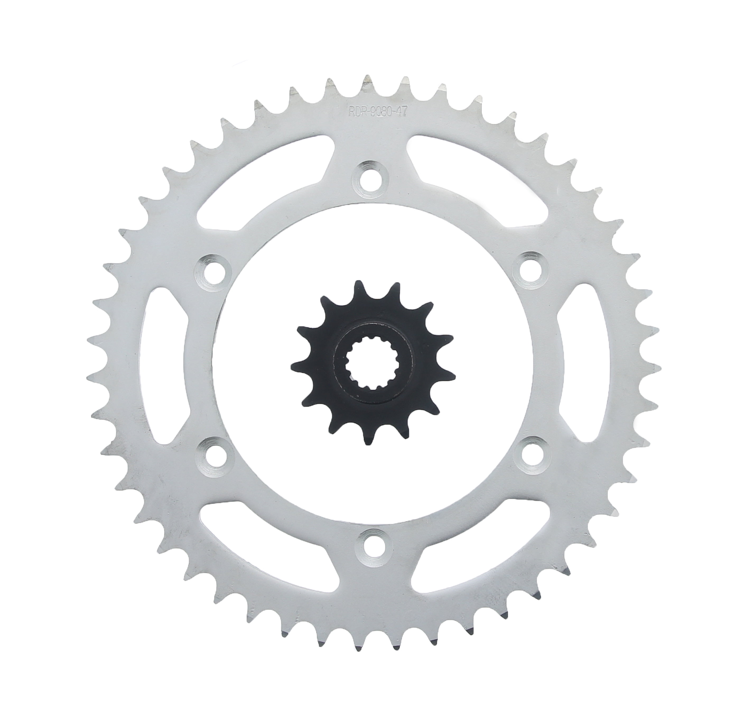 13 Tooth Front and 47 Tooth Rear Silver Sprocket fits Suzuki DR350S ...