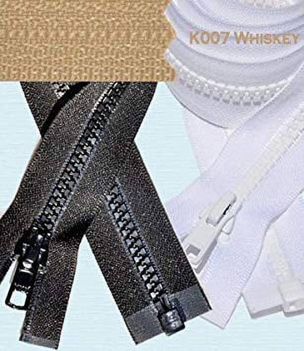 13" Vislon Zipper ~ YKK #5 Molded Plastic ~ Separating - K007 Whiskey ...