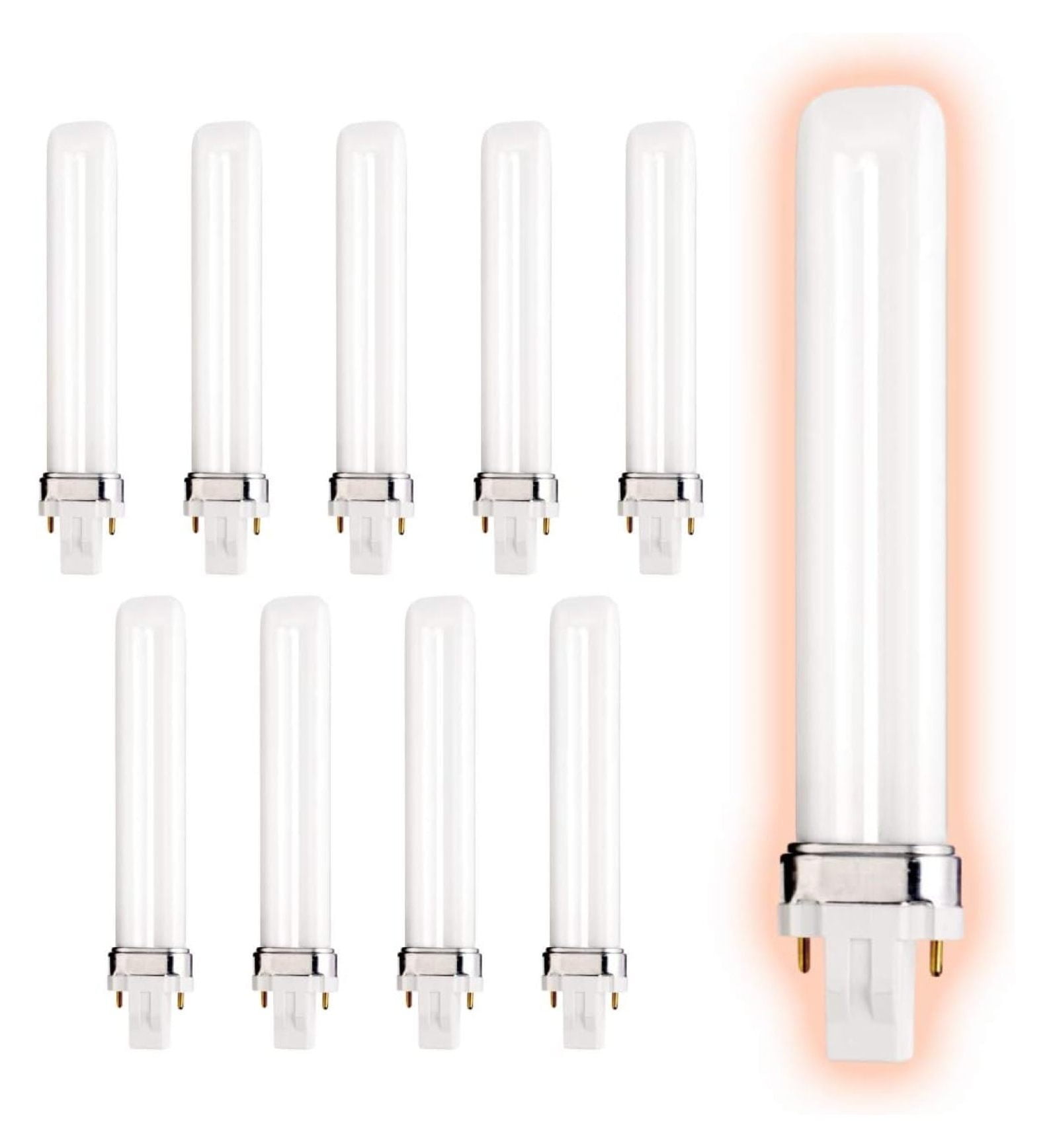 13 Watt CFL Light Bulbs | 2 Pin GX23 Base 6500K Full | 13W High Output ...