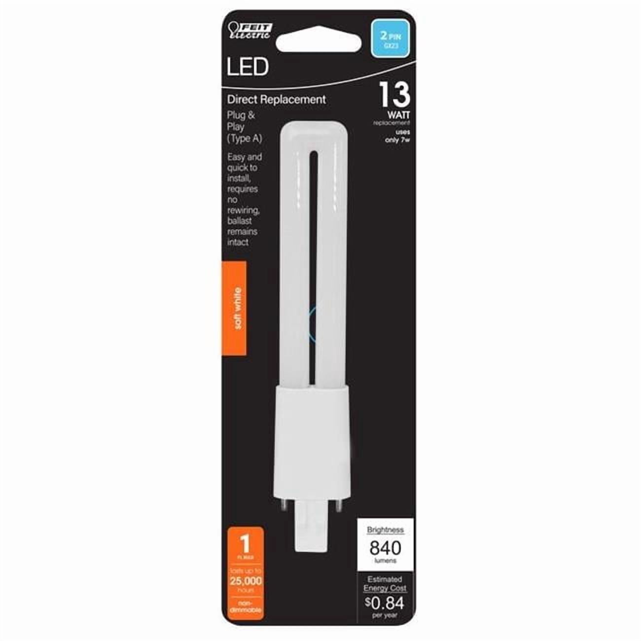13 Watt Equivalence 2 Pin LED Tube Bulb, Soft White - Walmart.com