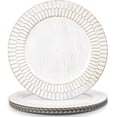 13" White Chargers for Dinner Plates, Decorative Plates, & Service ...