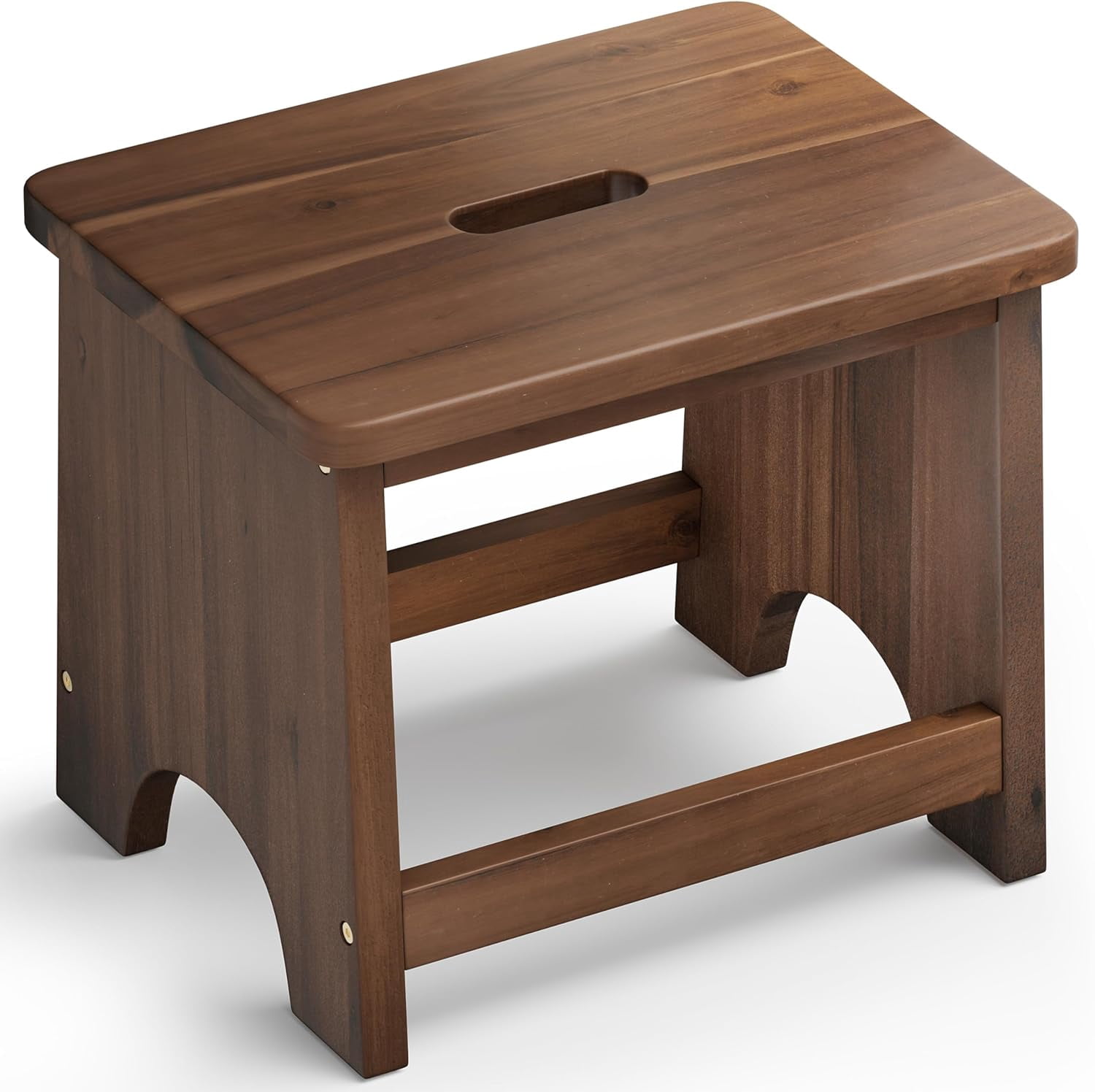 13'' Wooden Step Stool, One Step Stool for Adults, Portable Heavy Duty ...