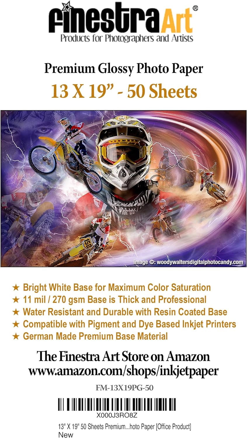 13" X 19" Premium Glossy Inkjet Photo Paper - 50 Sheets - Walmart.com