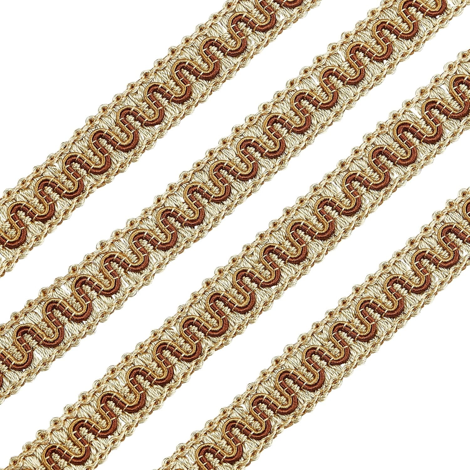 13 Yards 0.63 inch Green Woven Braid Trim Handmade Polyester Braid Trim ...