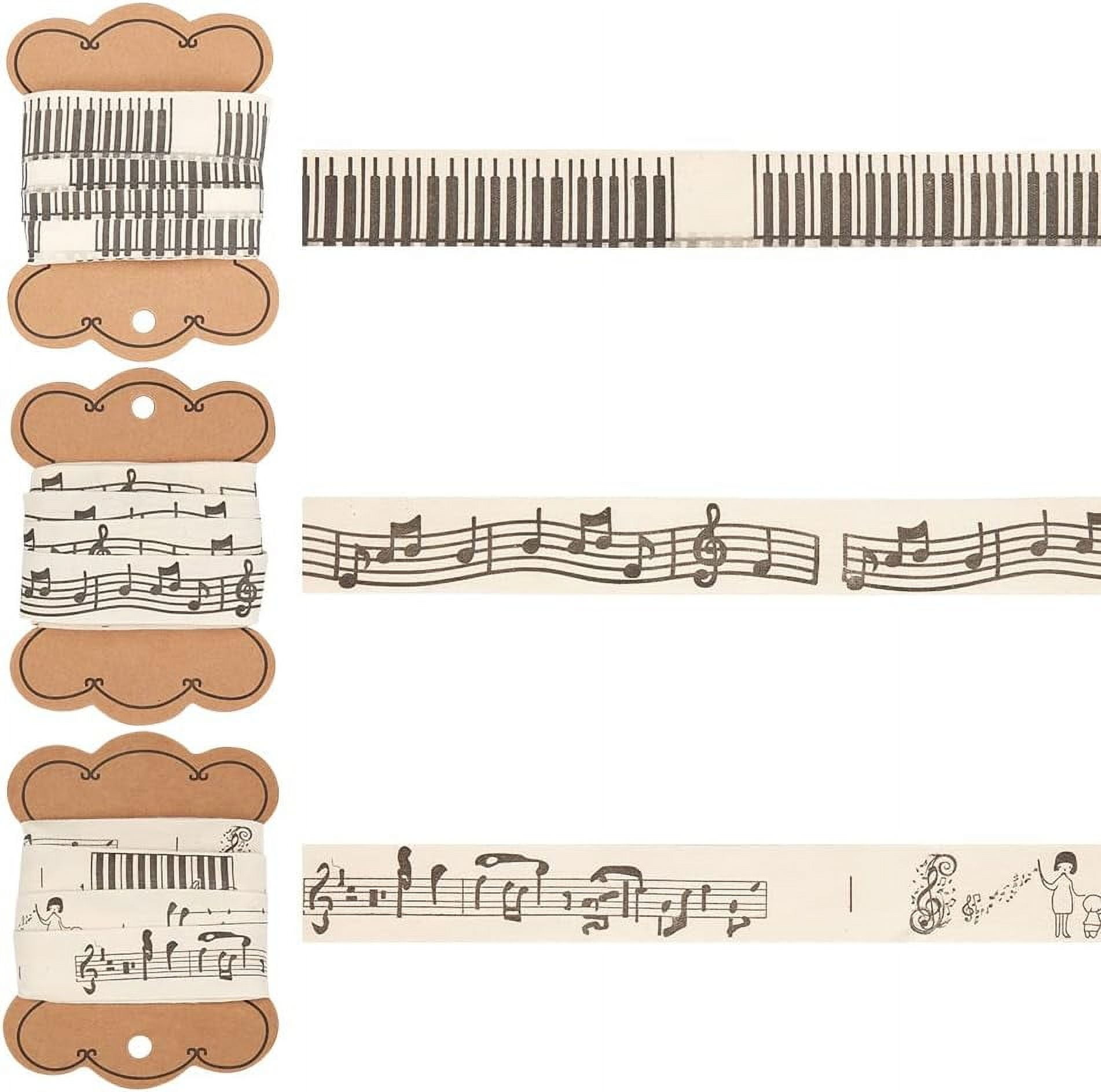 13 Yards 3 Styles Musical Notes Ribbons 0.8 Inch Wide Musical Notes ...