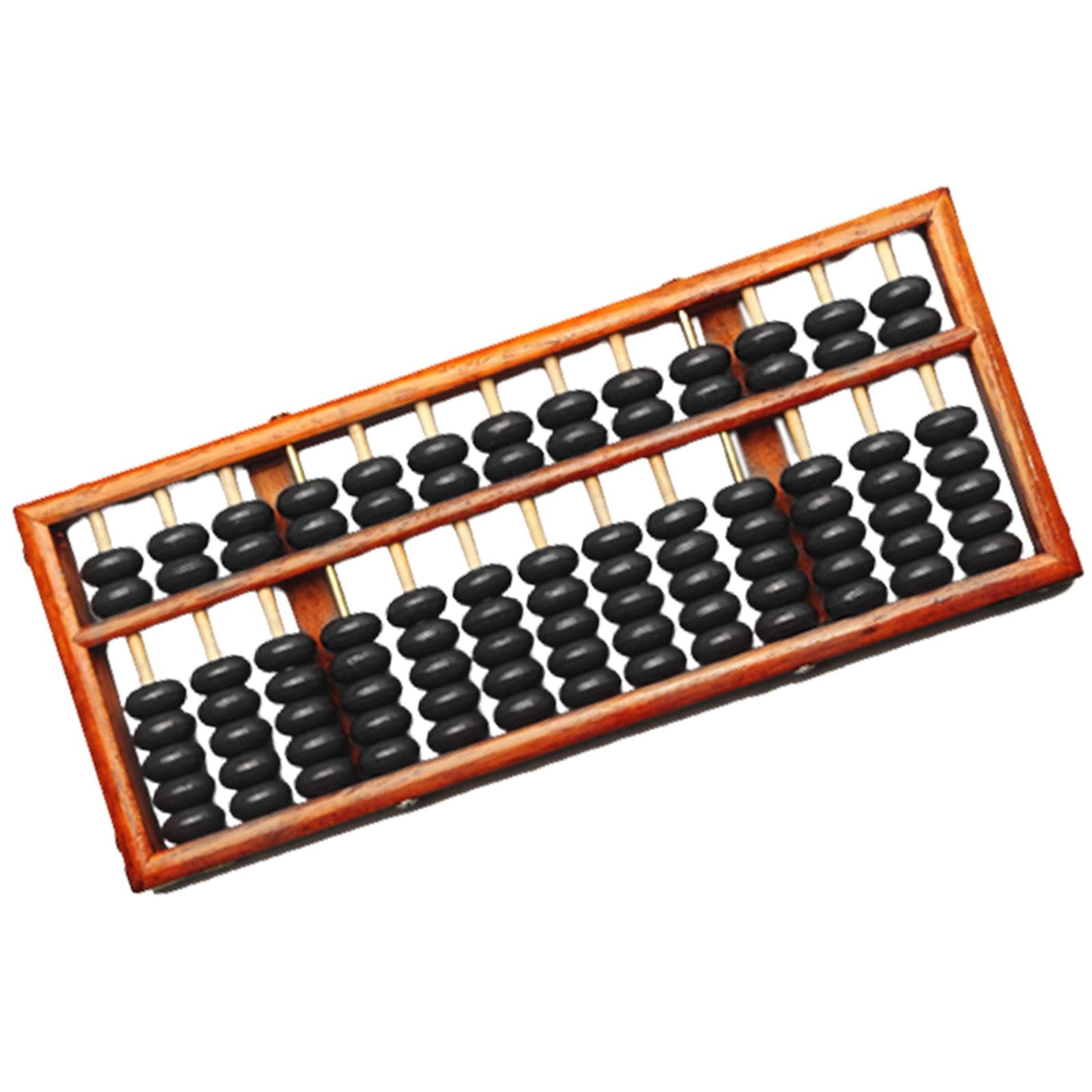 13 digits Rods Chinese Wood Abacus Counting Ornament Exquisite ...