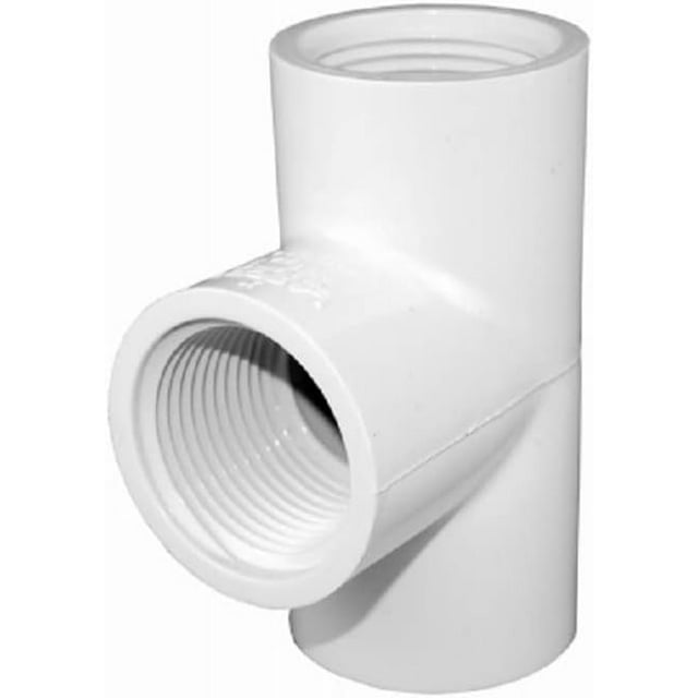 13 each: Sch 40 PVC Threaded Tee PVC 02402 0600 - Walmart.com
