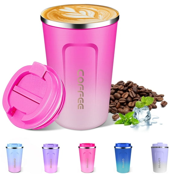380ml Stainless Steel Vacuum Insulated Travel Mug with Leakproof Lid ...