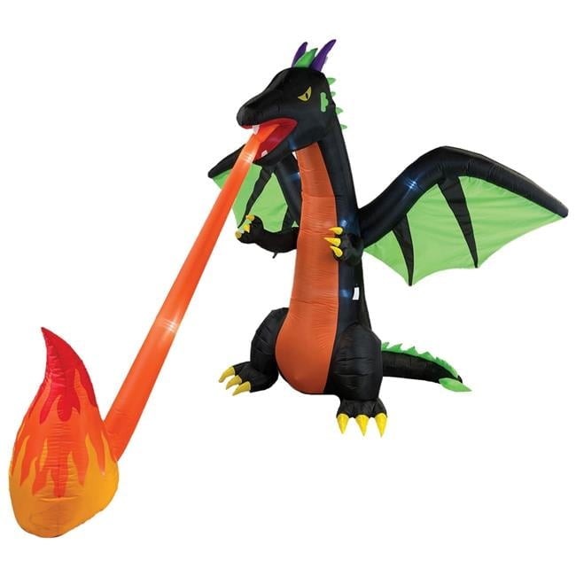 13 ft. Fire Breathing Dragon Inflatable Decoration - Walmart.com
