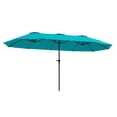 13 ft Patio Umbrella Outdoor, Extra Large Double-Sided Crank Lift ...