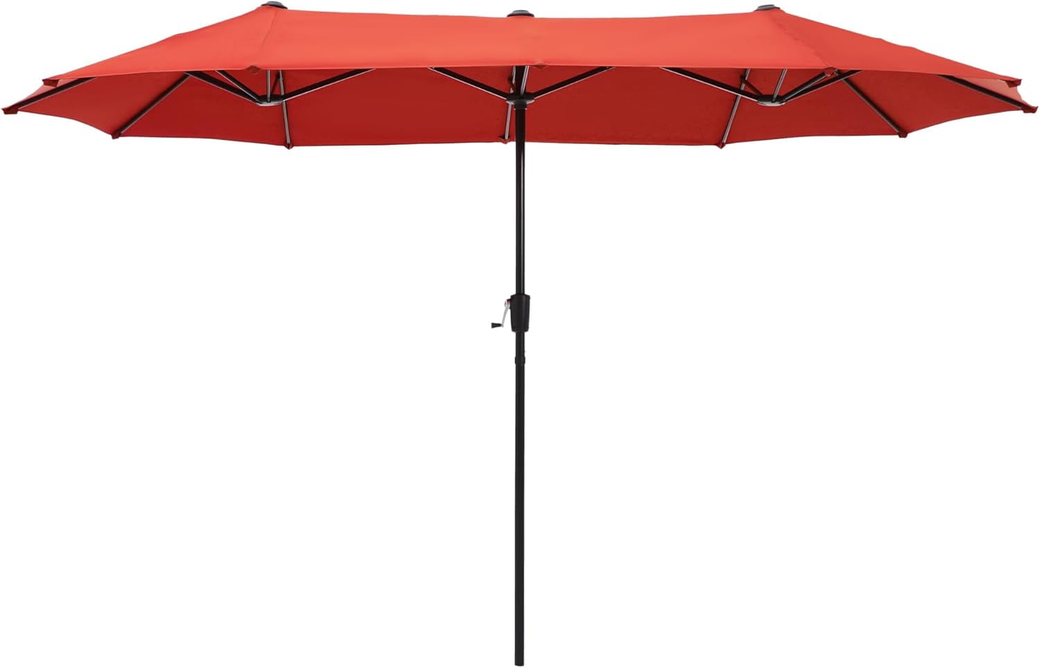 13 ft Rectangle Patio Umbrellas, Large Outdoor Umbrella with Crank ...