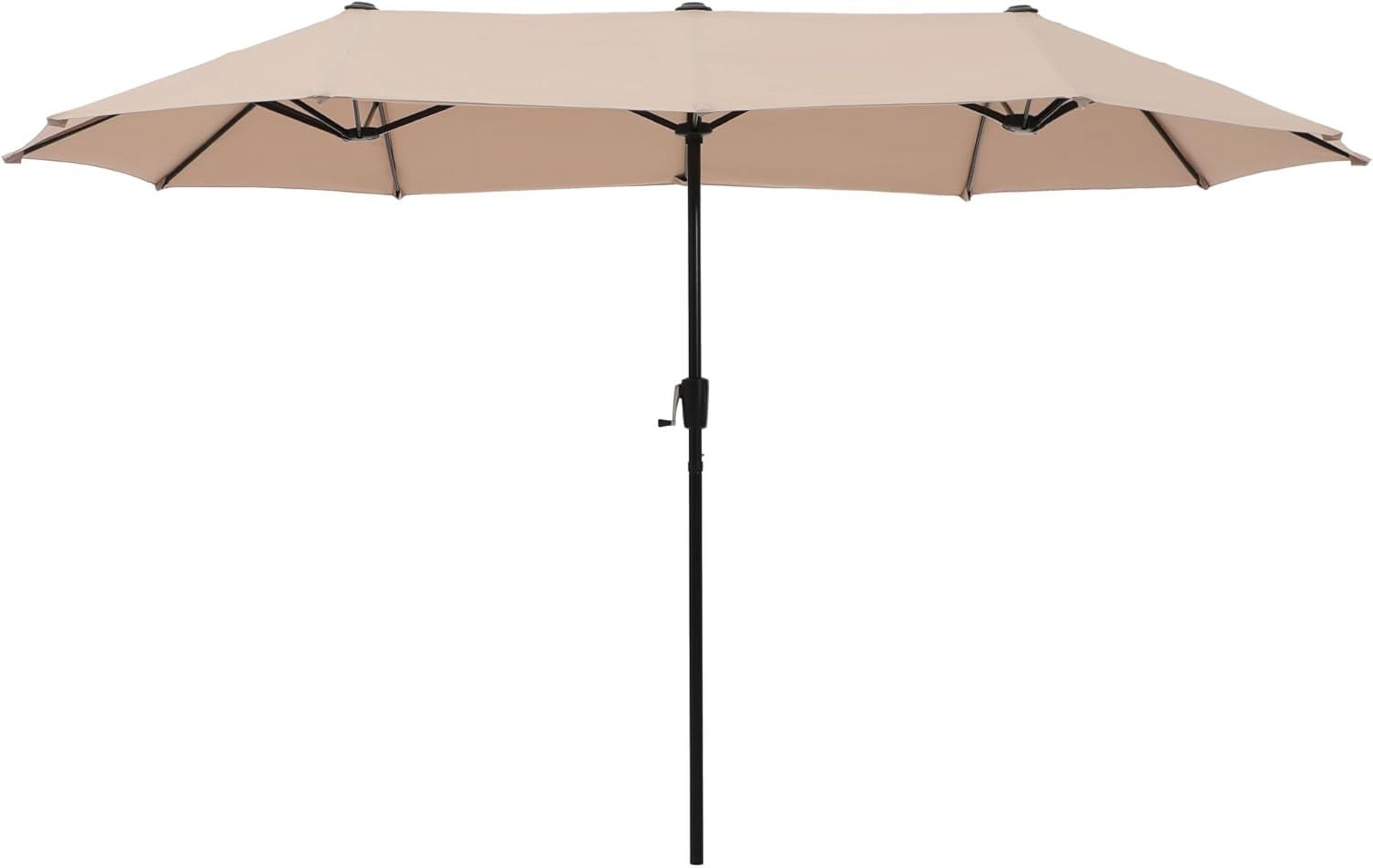 13 ft Rectangle Patio Umbrellas Large Outdoor Umbrella with Crank ...