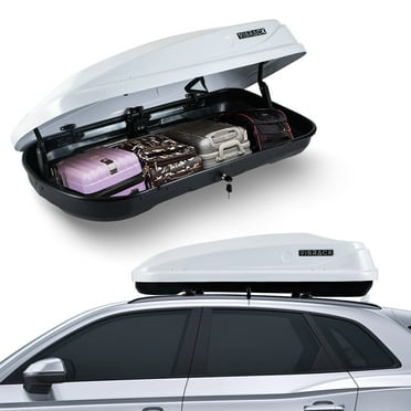 JEGS 90098 Waterproof Rooftop Cargo Carrier Luggage, 18 Cubic ft - Car ...