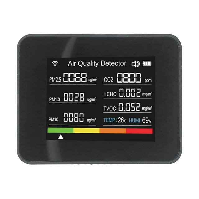 13 In 1 Air Quality Monitor Meter Temperature&Humidity Tester Tvoc Pm2 ...