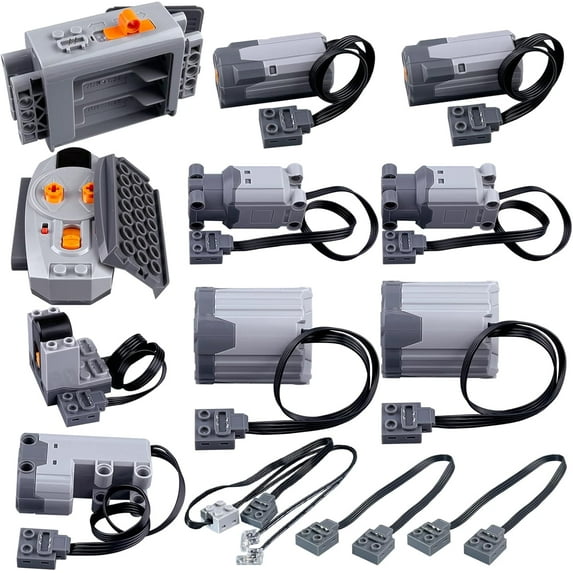 13-in-1 Power Function Motors Set Compatible with Technology Bricks ...