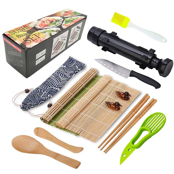 13-in-1 Sushi Making Kit, Sushi Bazooker Maker Set, Sushi Tools ...