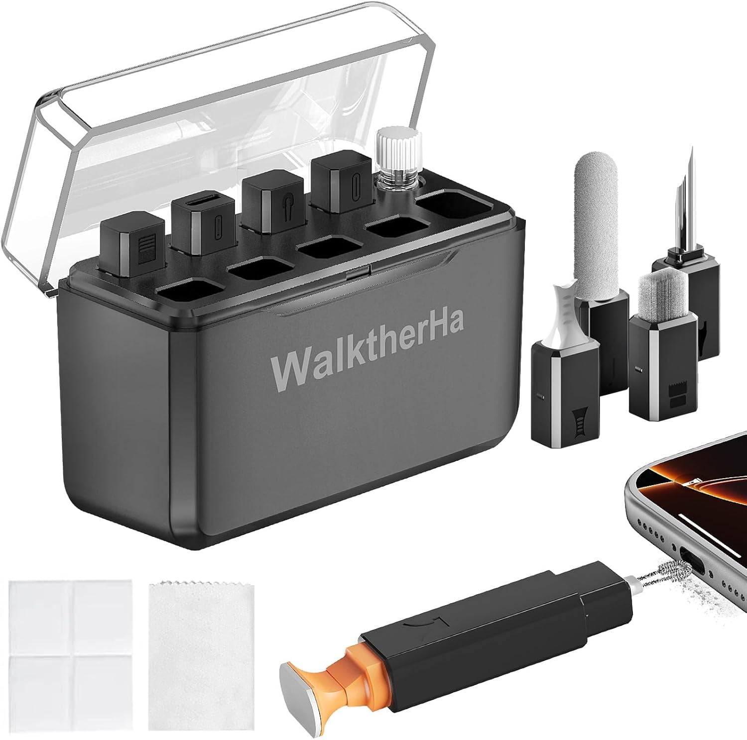 13-in-1 for iPhone Cleaning Kit Charging Port Cleaner- Multi-Tool Phone ...