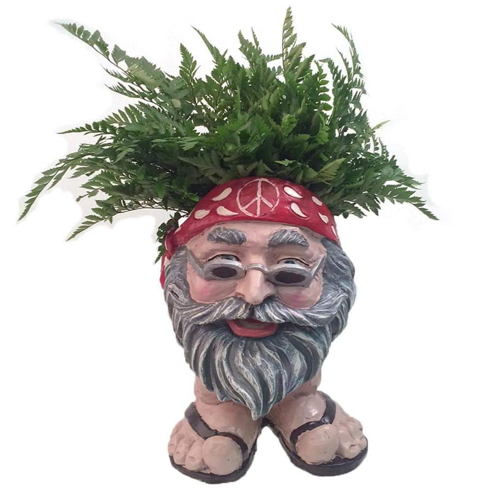 13 in. H Hippie Jerry Painted Muggly Face Planter in Groovy 1960's ...
