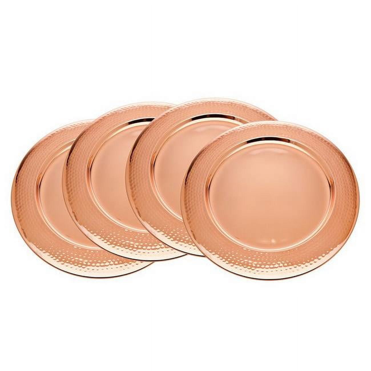 13 in. Hammerd Charger, Copper - Set of 4 - Walmart.com