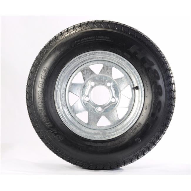 13 in. ST175-80 D13 Load C 5 Lug Spoke Tire Rim Spoke, Galvanized ...