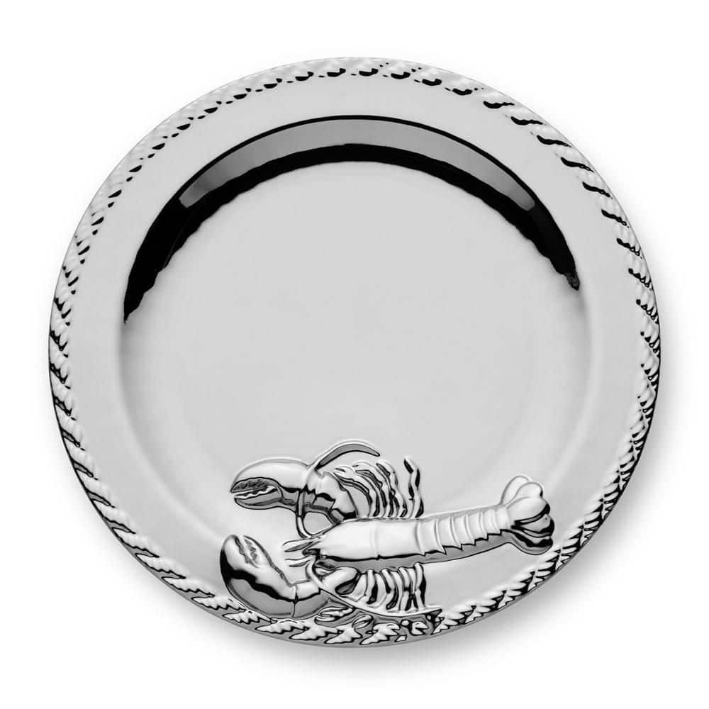 13 in. Silver Plated Lobster Porcelain Platter - Walmart.com