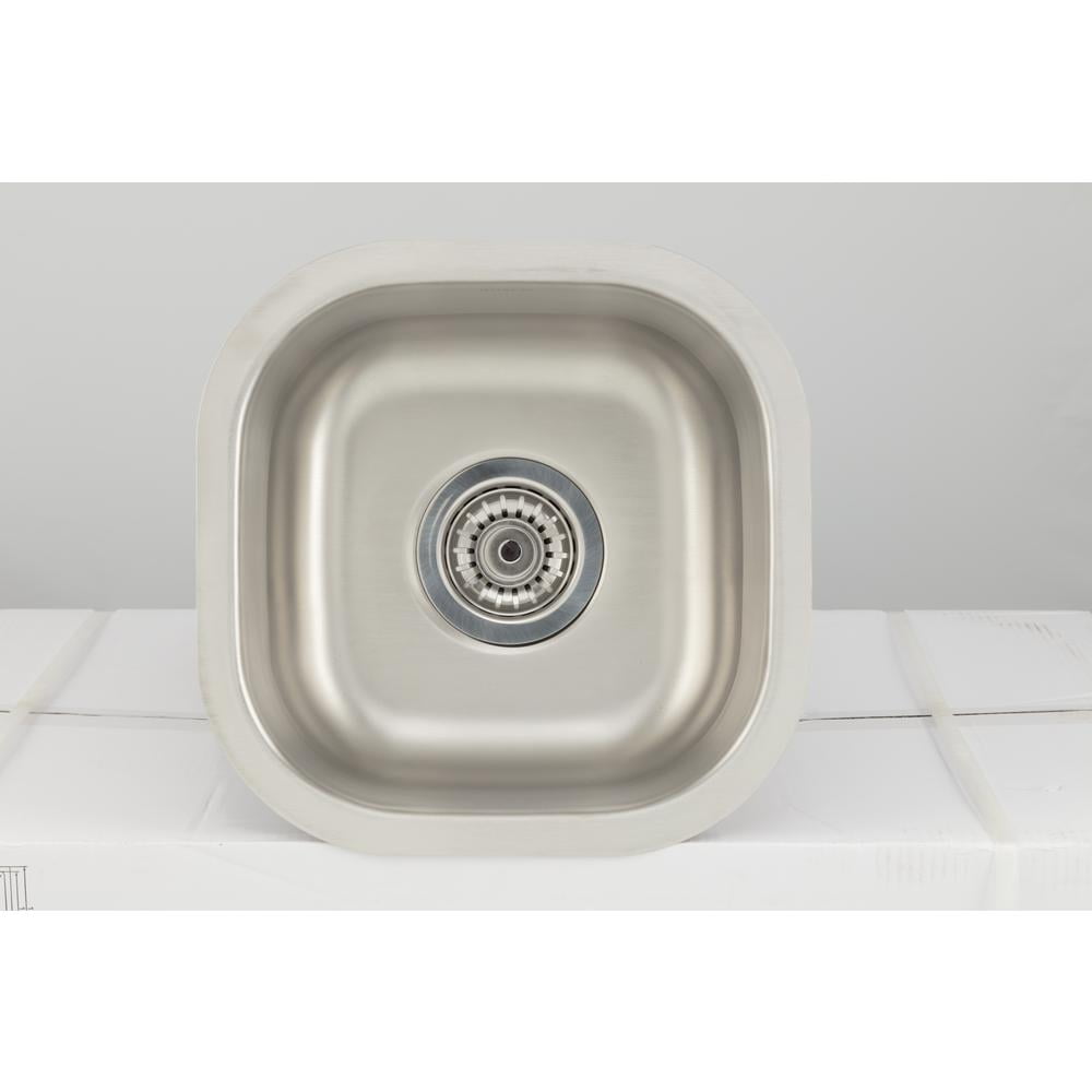 13-in. W CSA Approved Chrome Kitchen Sink With Stainless Steel Finish ...