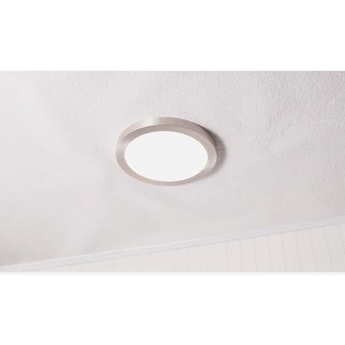 13 in. W x 13.1 in. L Nickel LED Flat Panel Light Fixture - Walmart.com