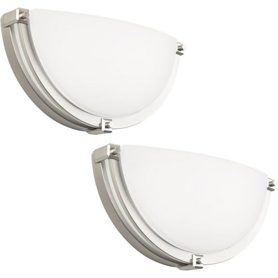 13 inch Dimmable LED Wall Sconce, Half Moon Wall Light Fixture, 3000K ...