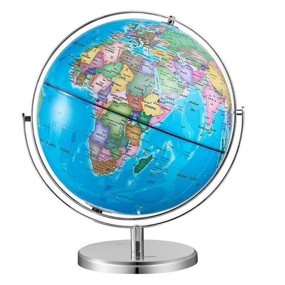 13-inch Illuminated LED World Globe with Stable Metal Base, 720 ...