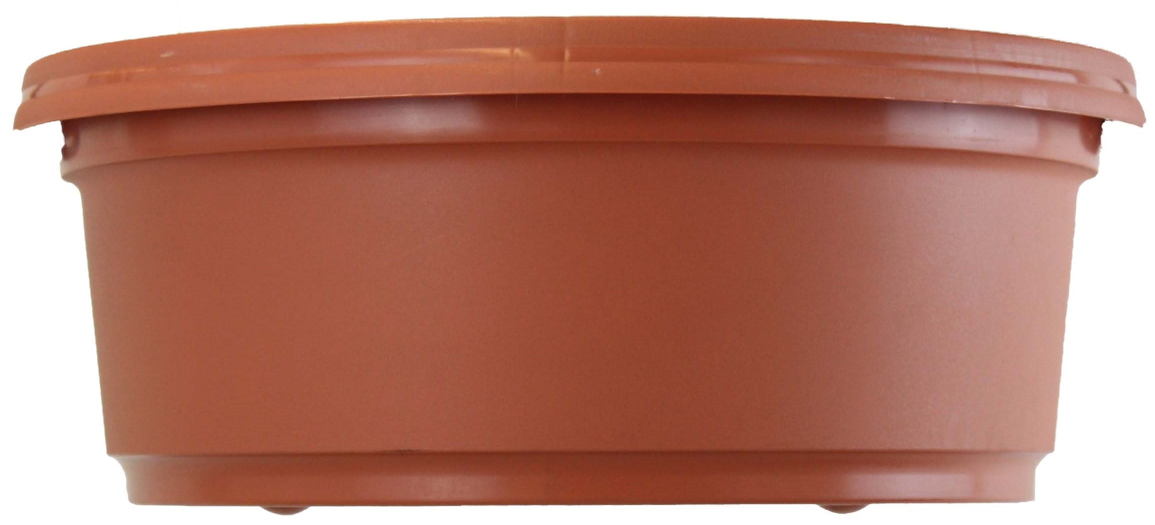 13 inch by 5 inch Terra Cotta Colored Pot with Saucer ( 14 inch ...