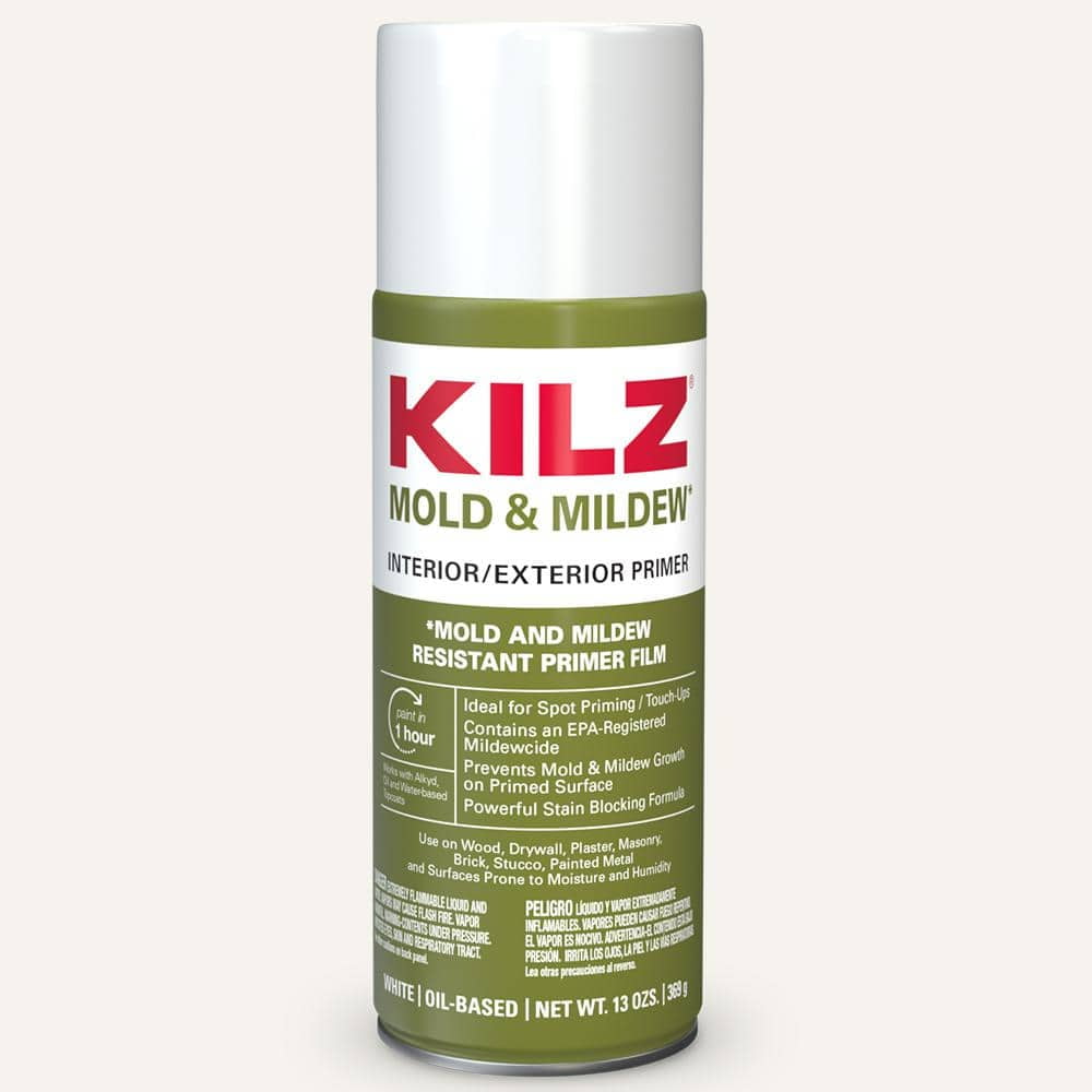 13 oz. Mold & Mildew White Oil-Based Interior and Exterior Primer ...