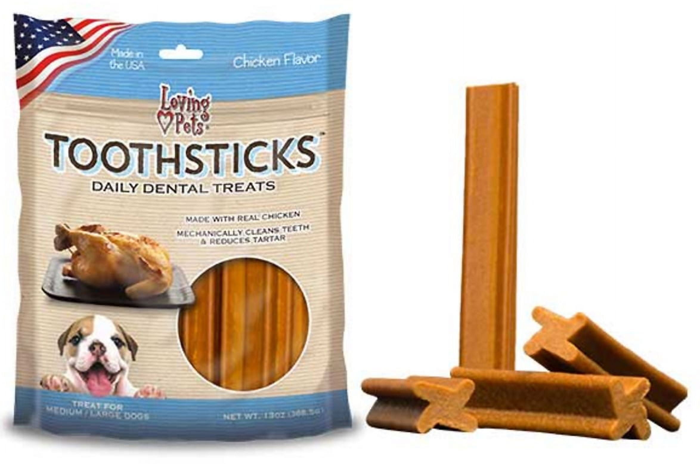 13 oz. Toothsticks Large Chicken Dental Sticks - Walmart.com
