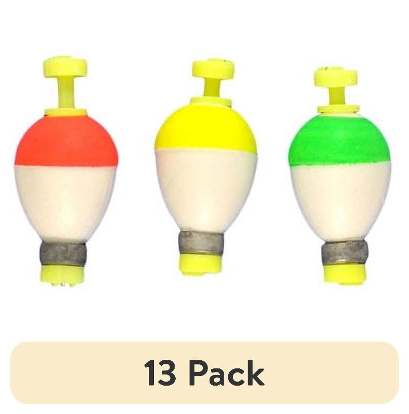 (13 pack) COMAL Weighted Pear Snap-On Float, Assorted Colors, 1", 3pc ...