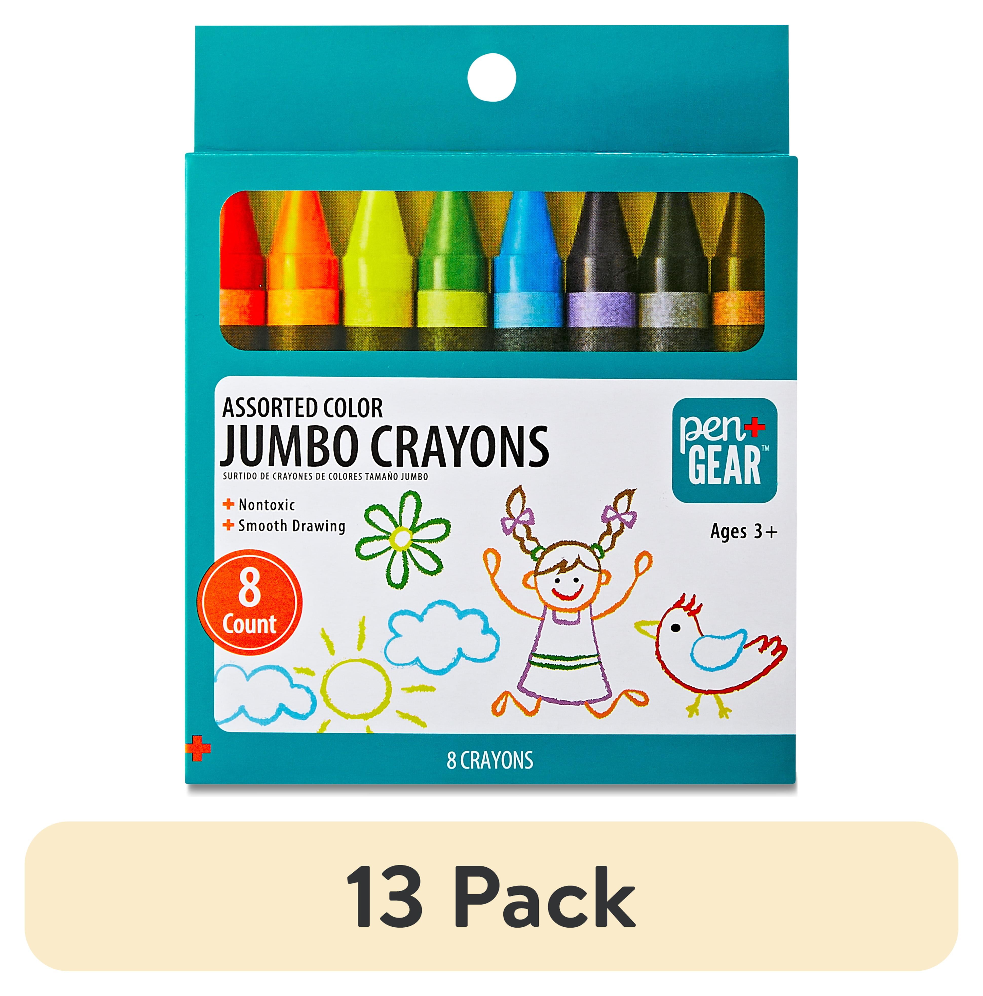 (13 pack) Pen+Gear 8Count Jumbo Crayons Packed In Color Paper Box ...