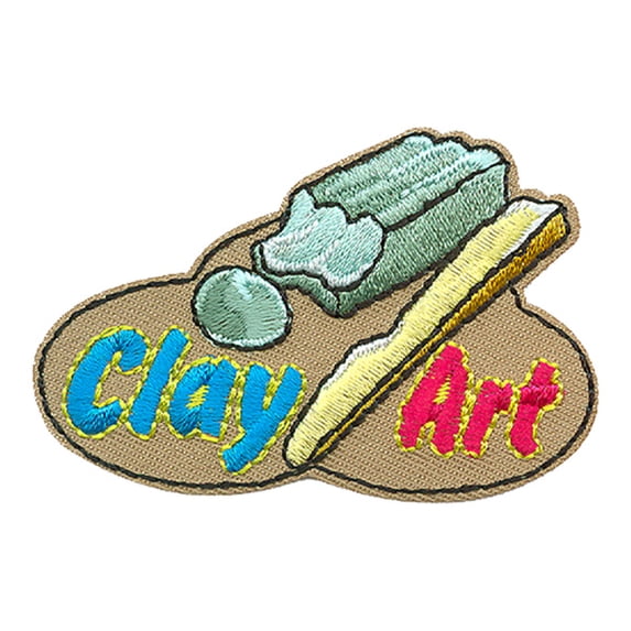 12 pieces 2" Custom Activity Scouts Applique Fun Patches - Clay Art ...