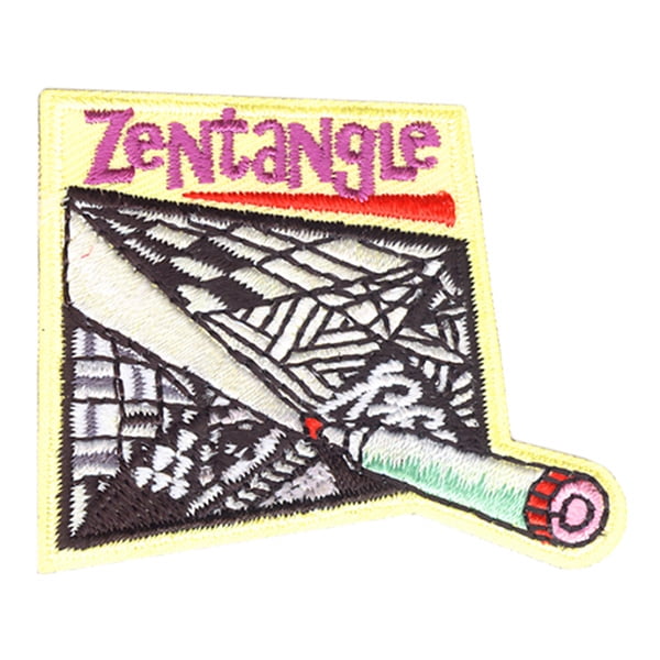 12 pieces 2" Custom Activity Scouts Applique Fun Patches - Zentangle ...