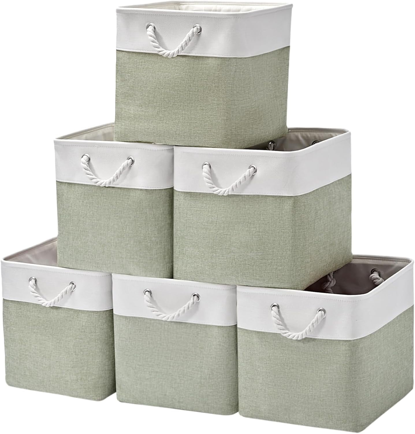 13 x 13 Inch Extra Large Storage Cubes,6 Pack Cube Storage Bins for ...