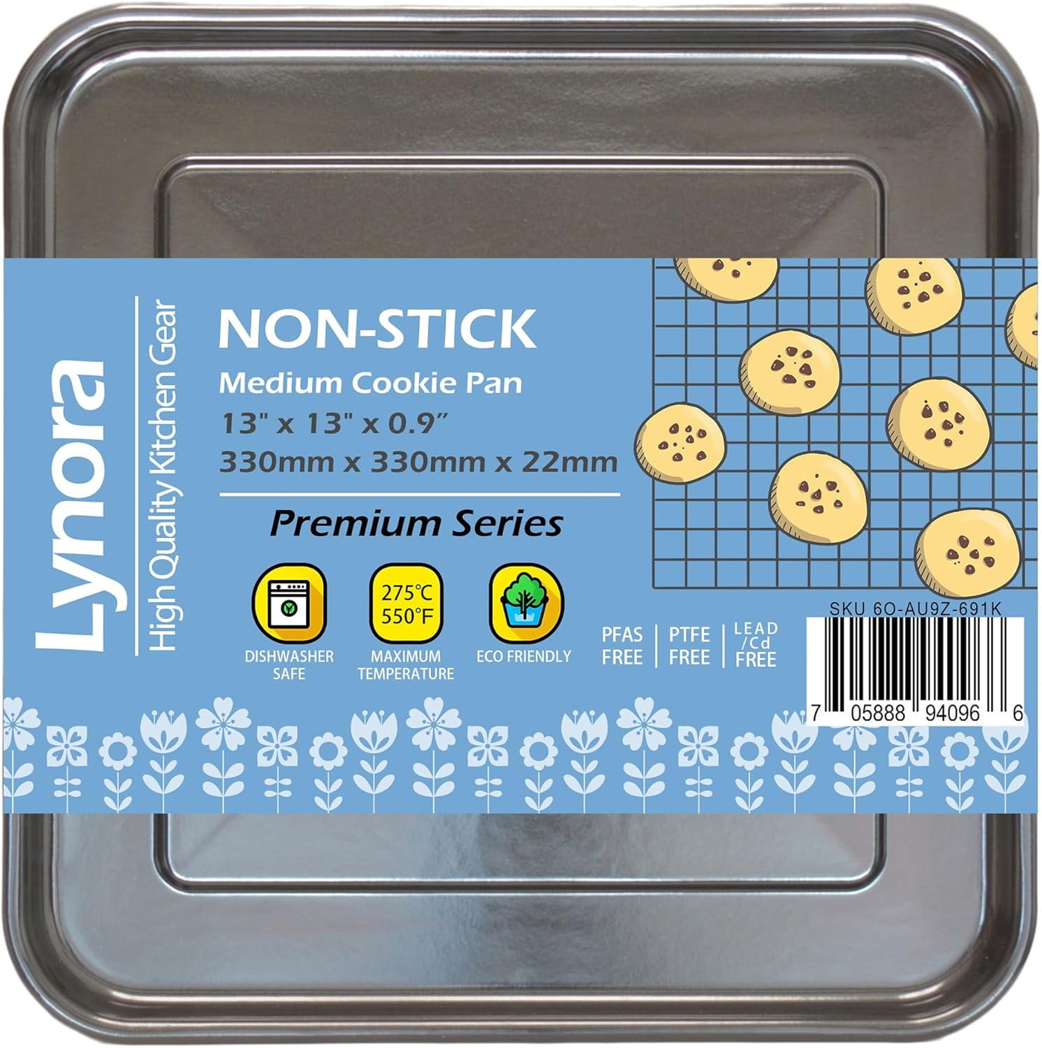13" x 13" Square Baking Pan, Non-Stick Cookie Sheet for Ninja Foodi Air ...
