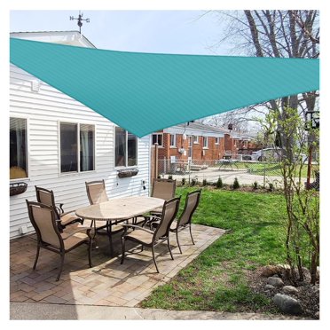 Petra's 20 Ft. X 20 Ft. X 20 Ft. Triangle Hunter Green Sun Sail Shade ...