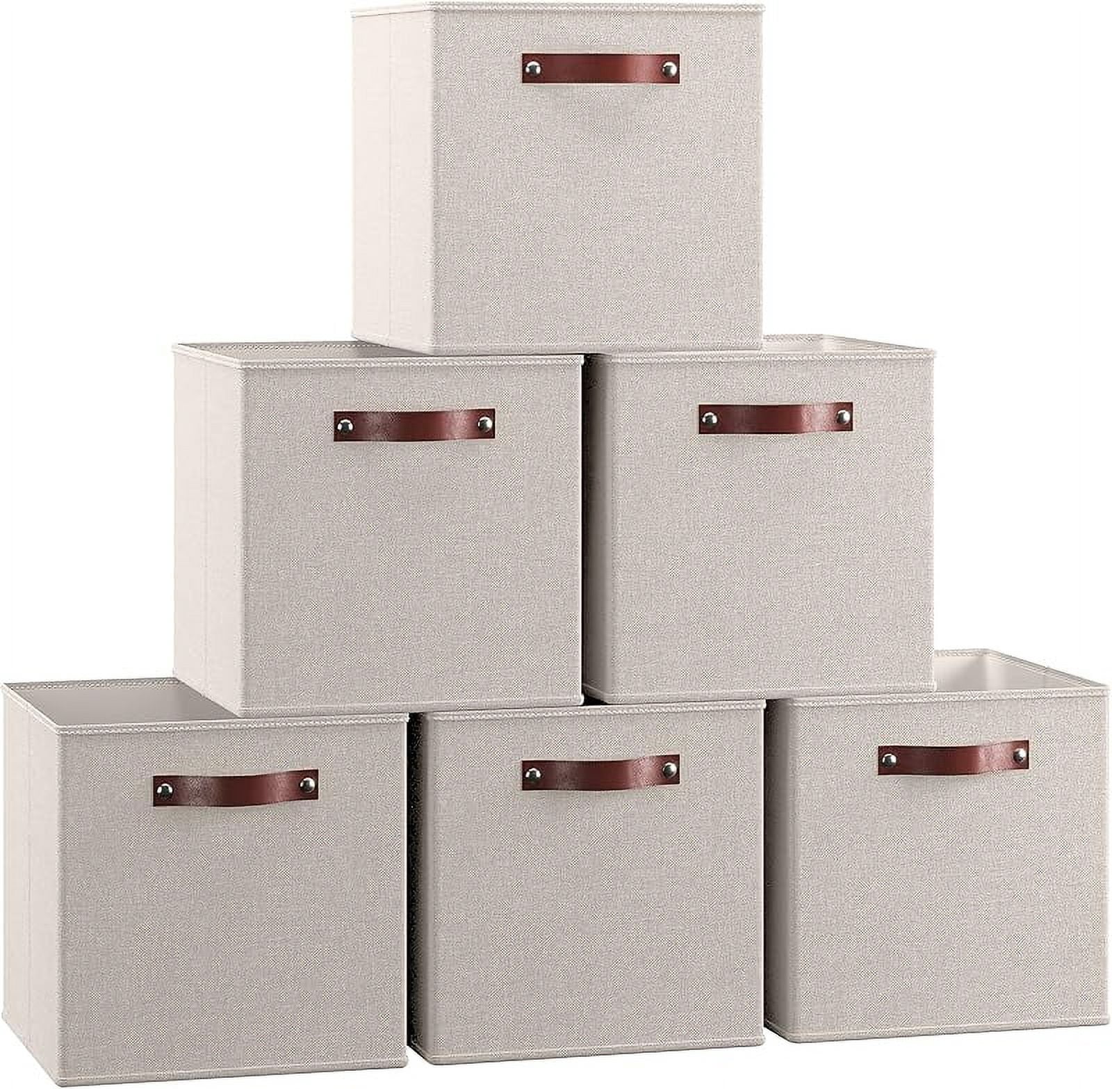 13 x 15 x 13 Kallax Storage Cube Bins, Foldable Collapsible Fabric ...