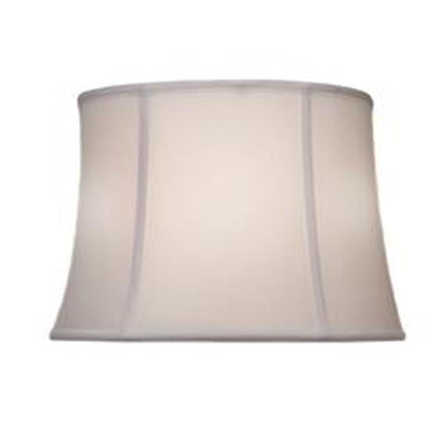 13 x 16 x 11 in. Softback Modified Bell Lamp Shade, White Silk Shantung ...