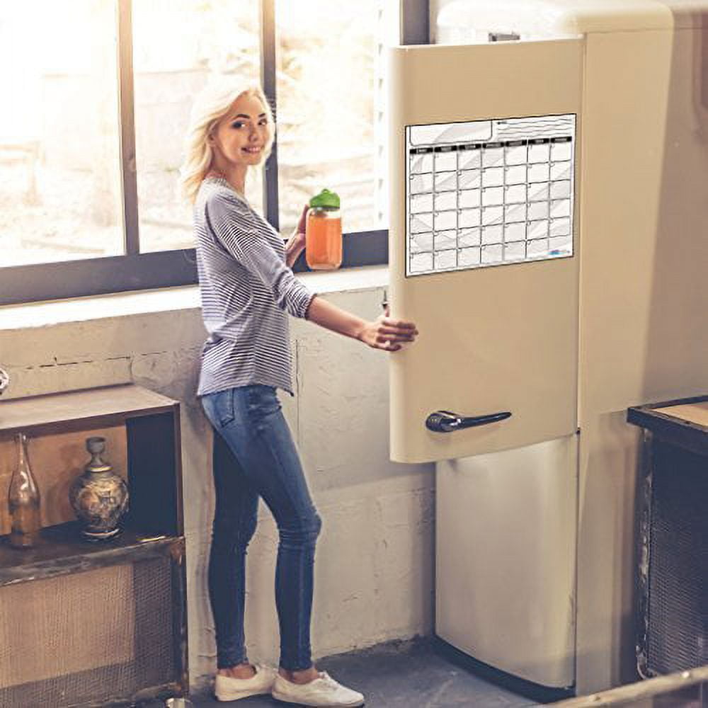 13 x 17-inch Dry Erase or Wet Erase Laminated Black & White Geometric ...