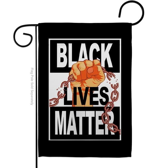 13 x 18.5 in. BLM Justice Black History Lives Matter Double-Sided ...