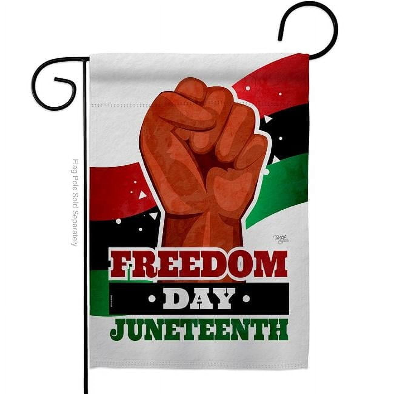 13 x 18.5 in. Freedom Day History Juneteenth Double-Sided Vertical ...