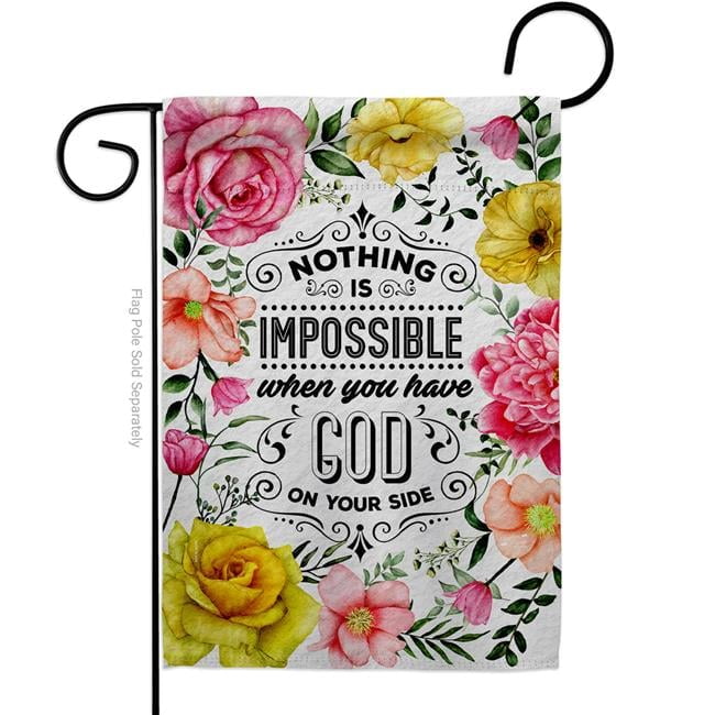 13 x 18.5 in. God on Your Side Religious Bible Verses Double-Sided ...