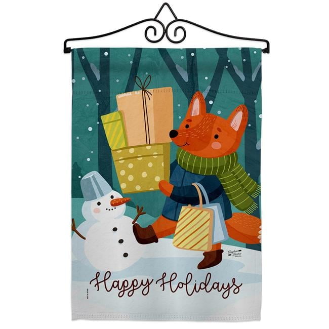 13 x 18.5 in. Ready for Holiday Garden Flag Set for Wintertime Winter ...