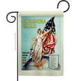 13 x 18.5 in. USS Columbia Calls Garden Flag with Armed Forces Army ...