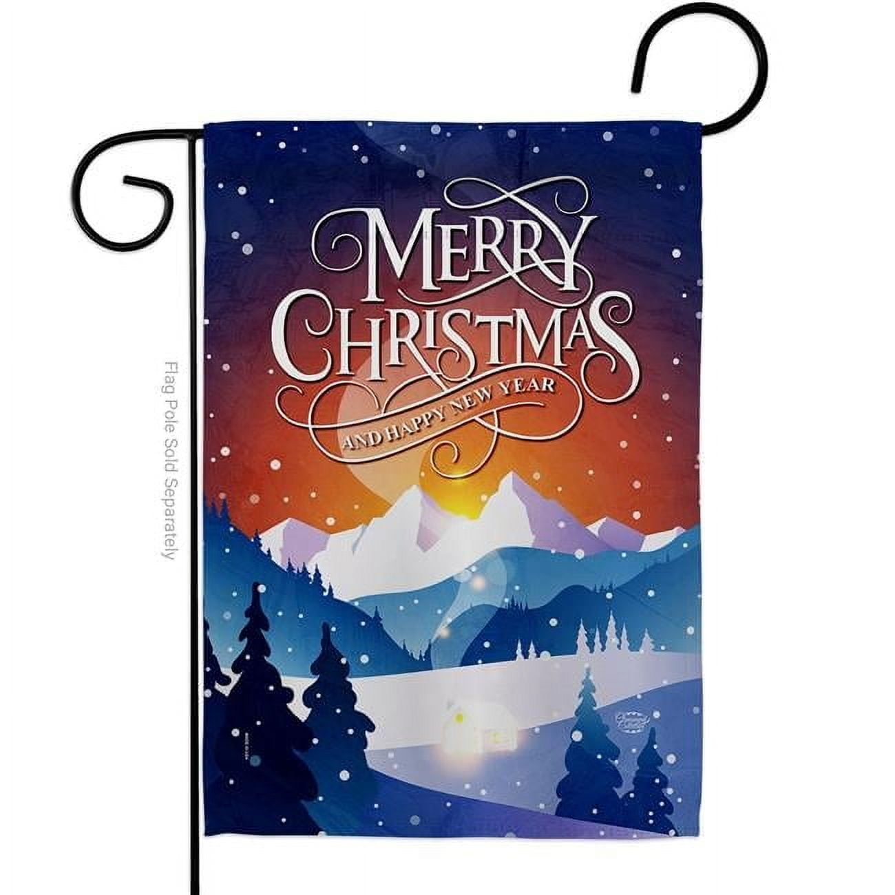 13 x 18.5 in. Walking Into Wonderland Garden Flag with Winter Double ...